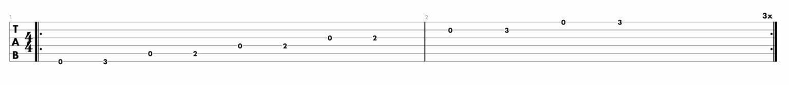 How To Play The E Minor Pentatonic Scale - Guitar Tuner - Guitar Tunio