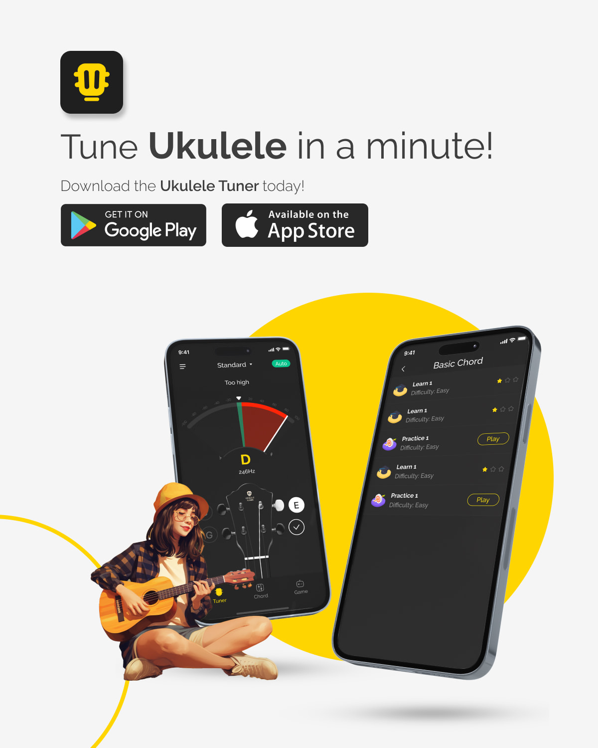 How To Play Fmaj7 Ukulele Chord - Guitar Tuner - Guitar Tunio
