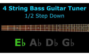 3 Ways To Master Half Step Down Tuning Bass - Guitar Tuner - Guitar Tunio